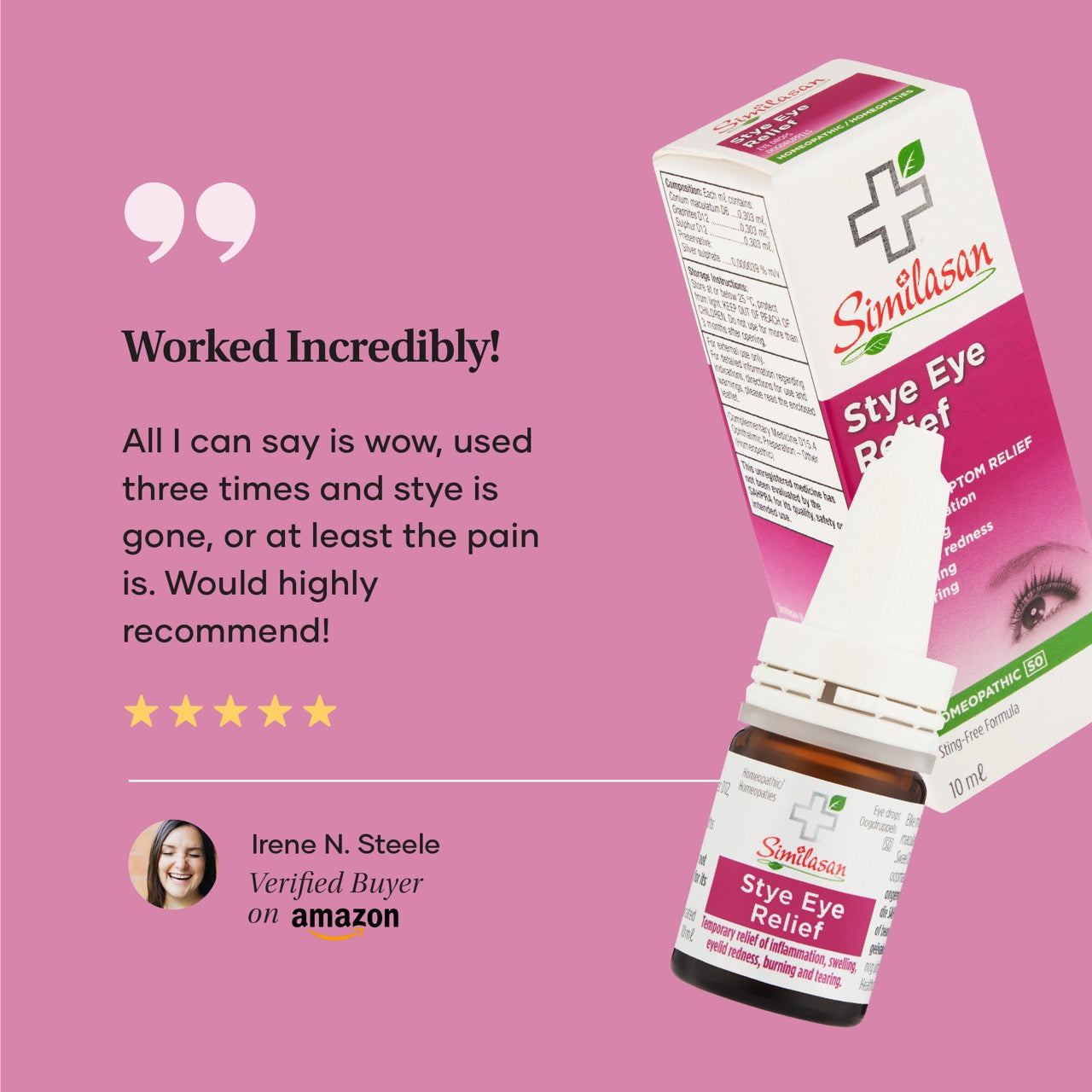 Similasan Stye Eye Relief | Natural Drops for Redness & Irritation ...